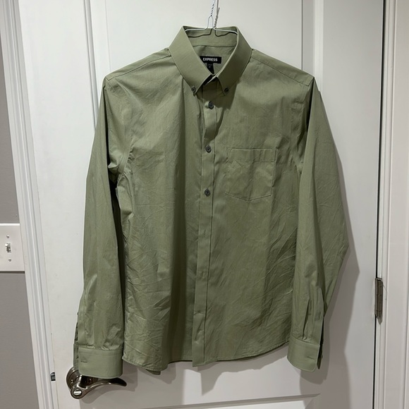 Express | Shirts | Mens Express Green Dress Shirt | Poshmark